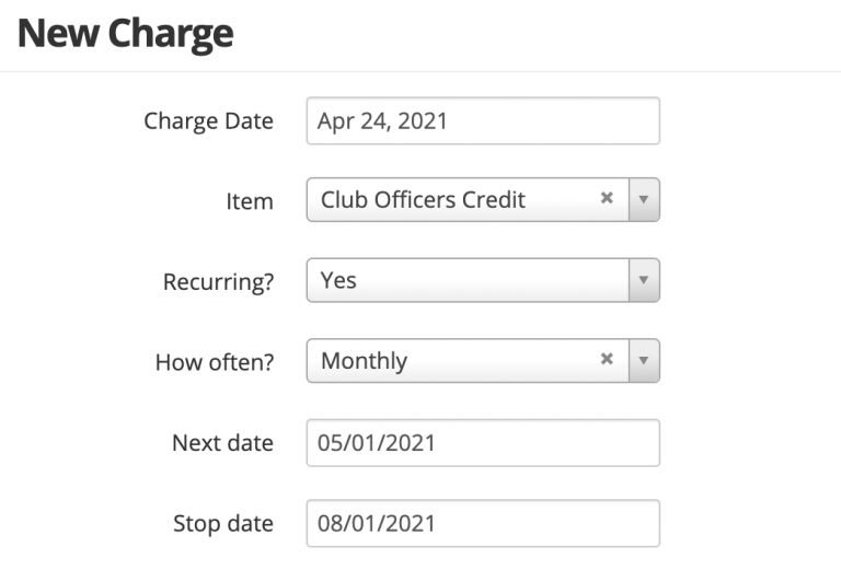 Recurring Charges | Flight Circle