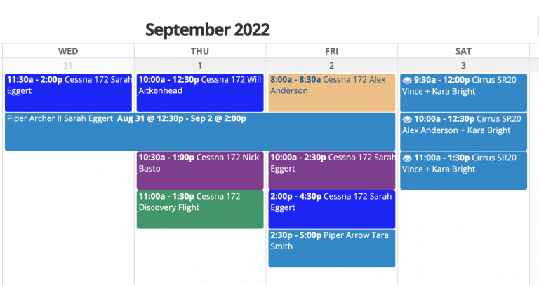 Schedule Settings | Flight Circle