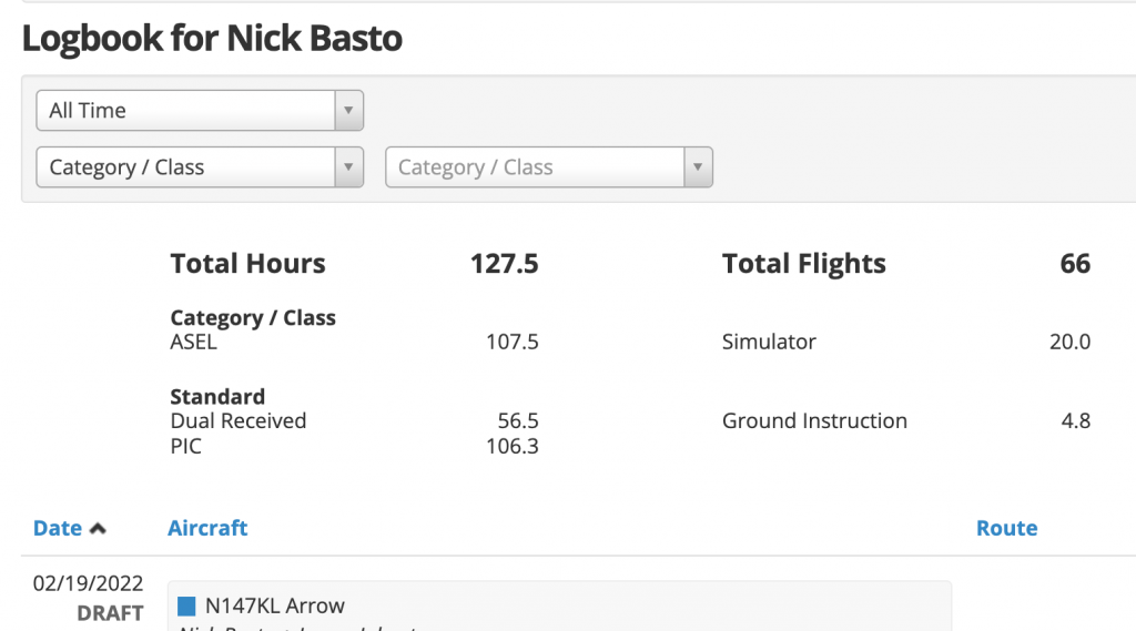 Logbook | Flight Circle