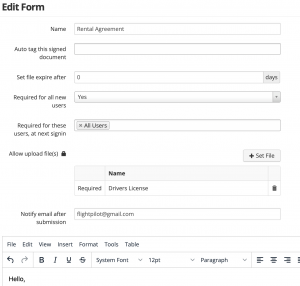 Forms | Flight Circle